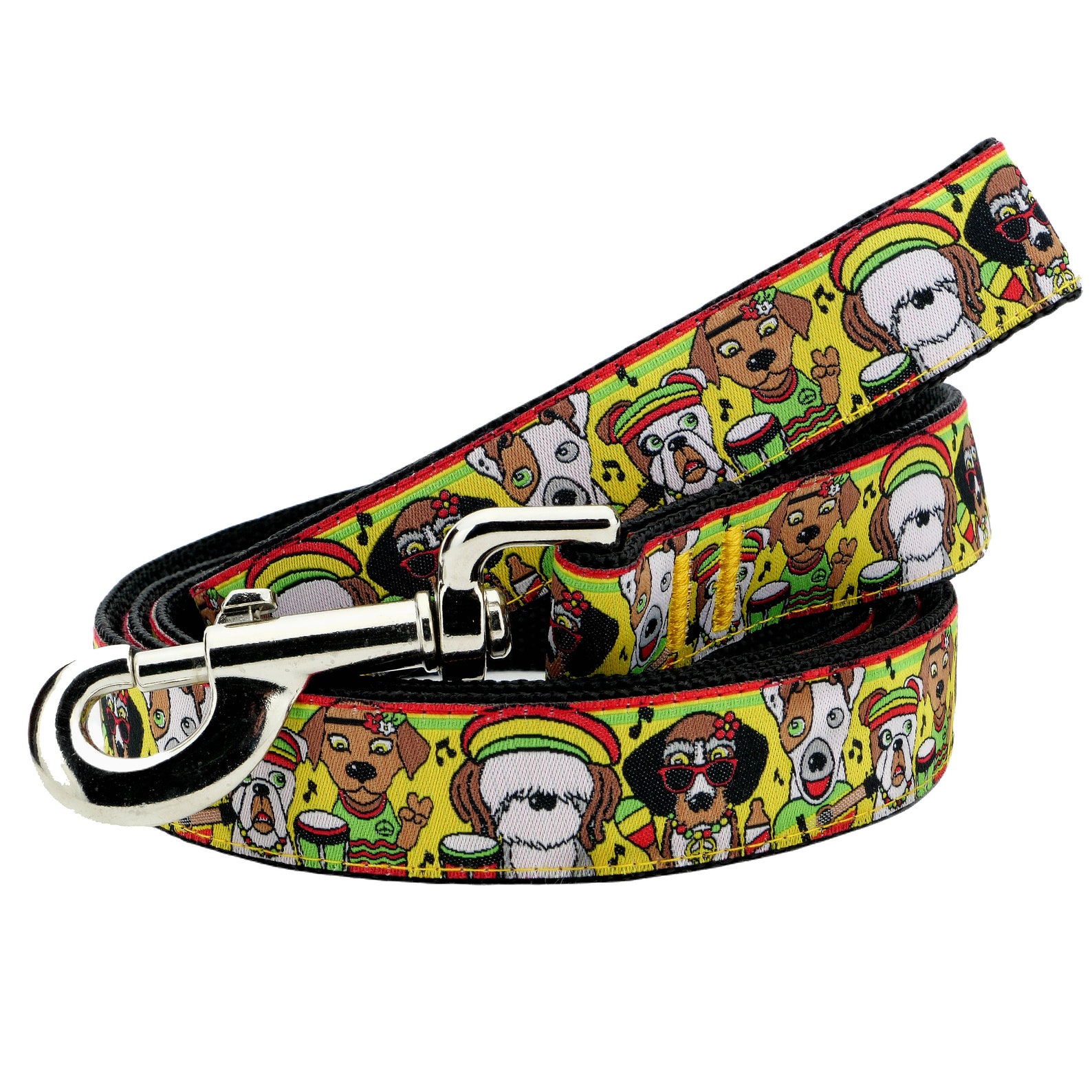 Jamiacan Dog Leash Rasta Reggae Dog Leash Caribbean Dog Lead 3 Dirty ...