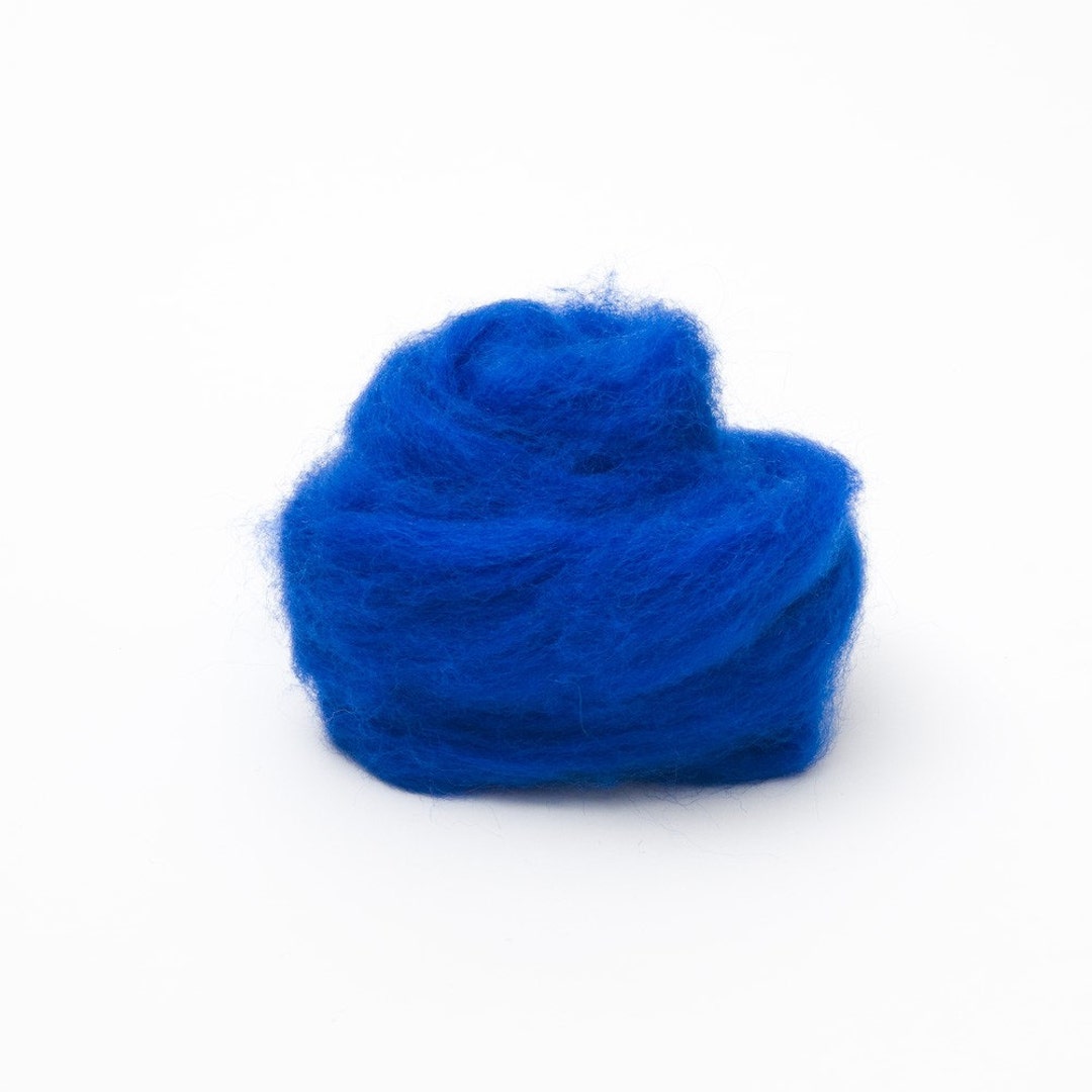Blue Wool Roving for Felting 1 Oz. Corriedale - Etsy