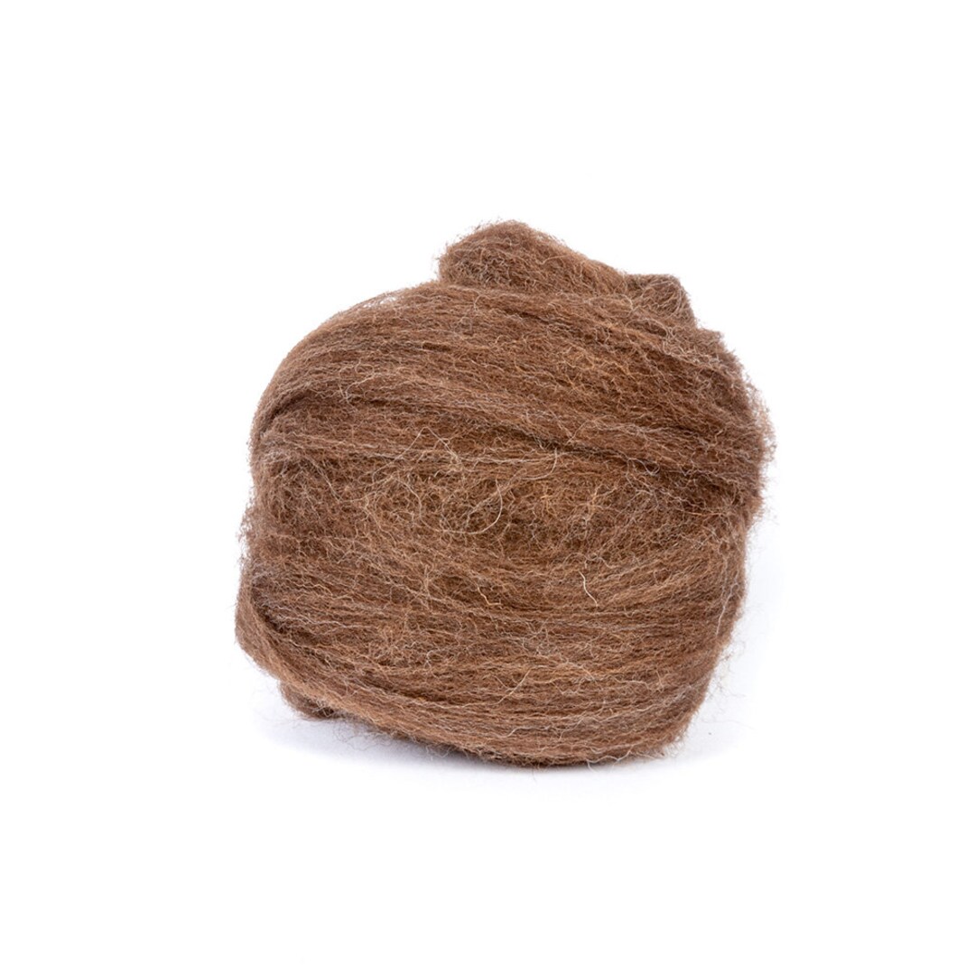 Natural Brown Wool Roving - 1 Oz. Spanish Merino - Etsy