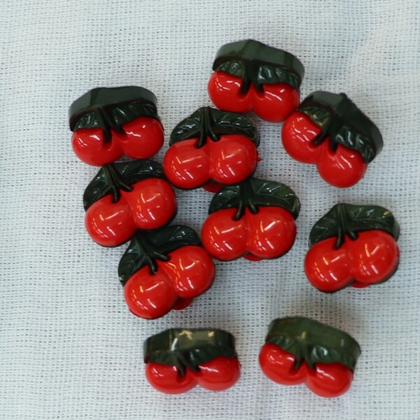 Cherry Buttons - Etsy