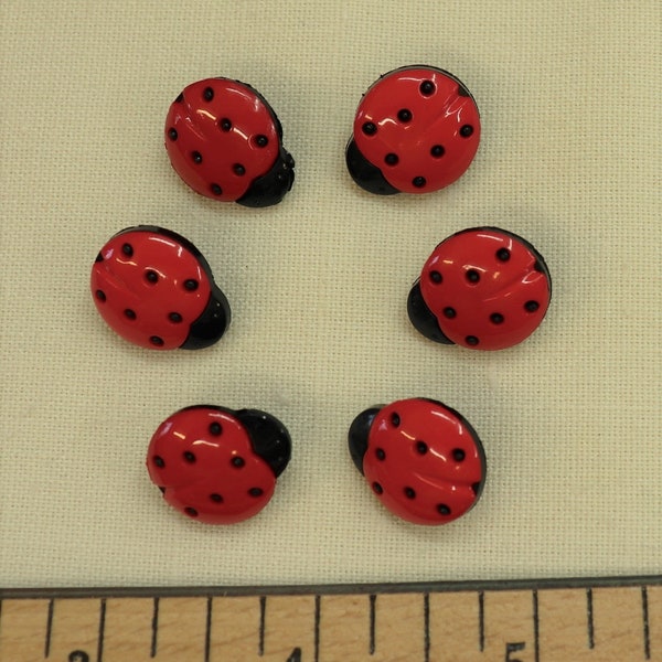 Ladybug Button - Etsy