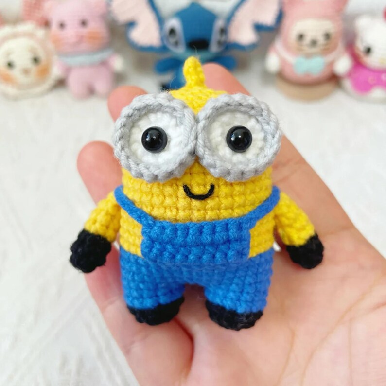 Mini Yellow Buddy Crochet PDF Pattern, Cute Yellow Buddy Keychain ...