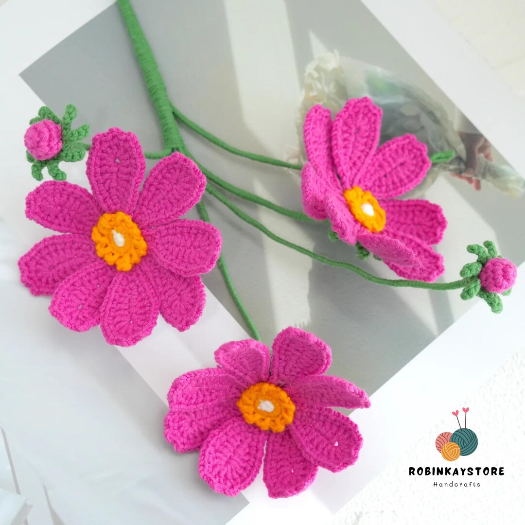 Crochet Gesang Flower Pattern PDF - How to Crochet Flower, Easy Flower ...