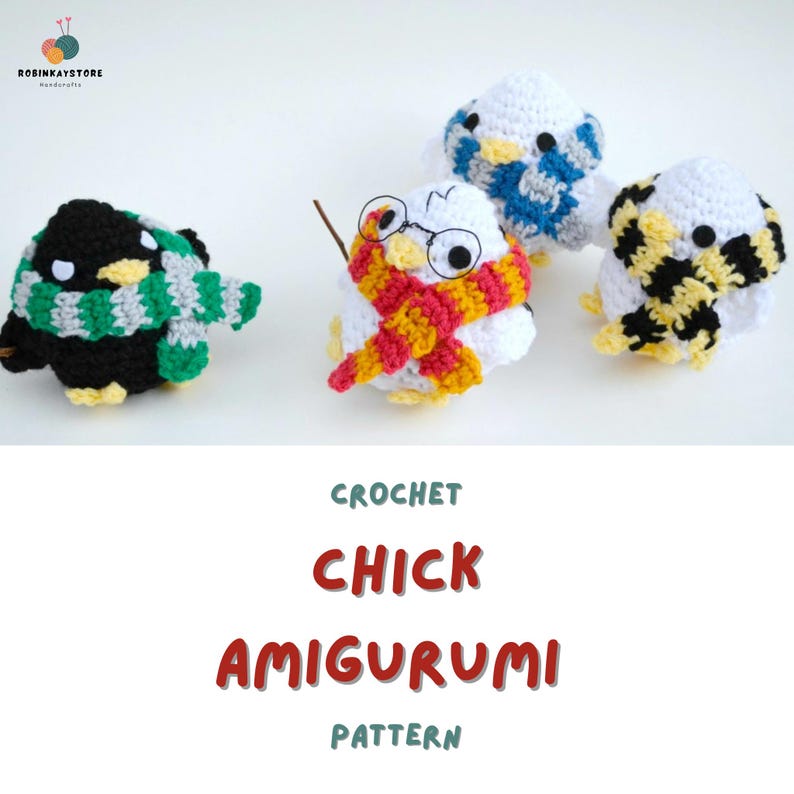 EASY Tiny Chick Crochet Pattern PDF, Mini Amigurumi Chicken Plush, Cute ...