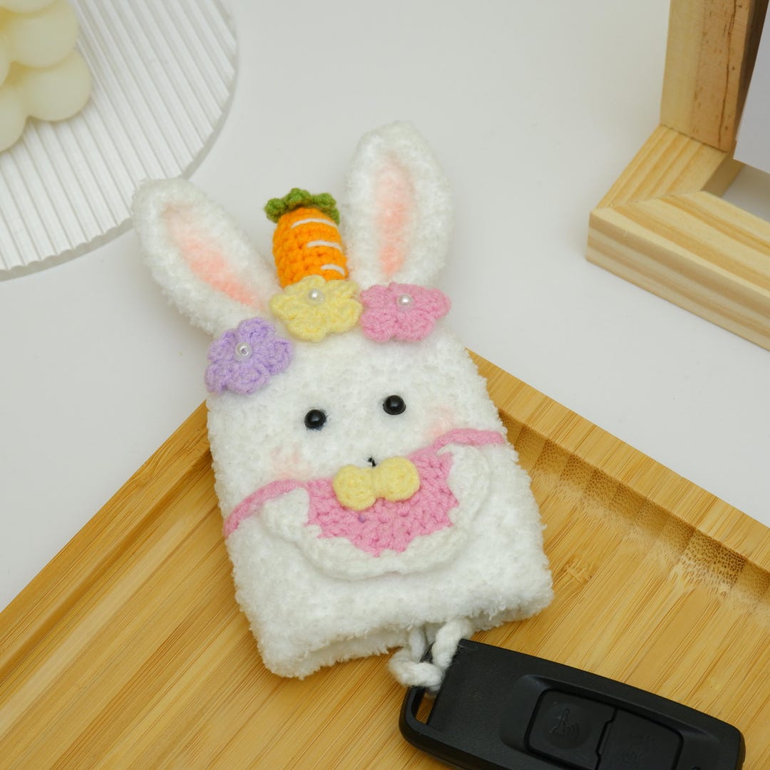 Crochet Pattern: Bunny Key Case PDF Pattern, Handmade Bunny Keychain ...