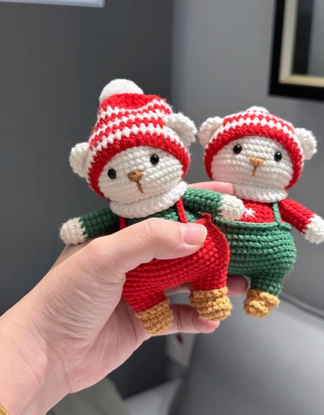 Christmas Bear Crochet PDF Pattern - Winter Bear Amigurumi Crochet ...