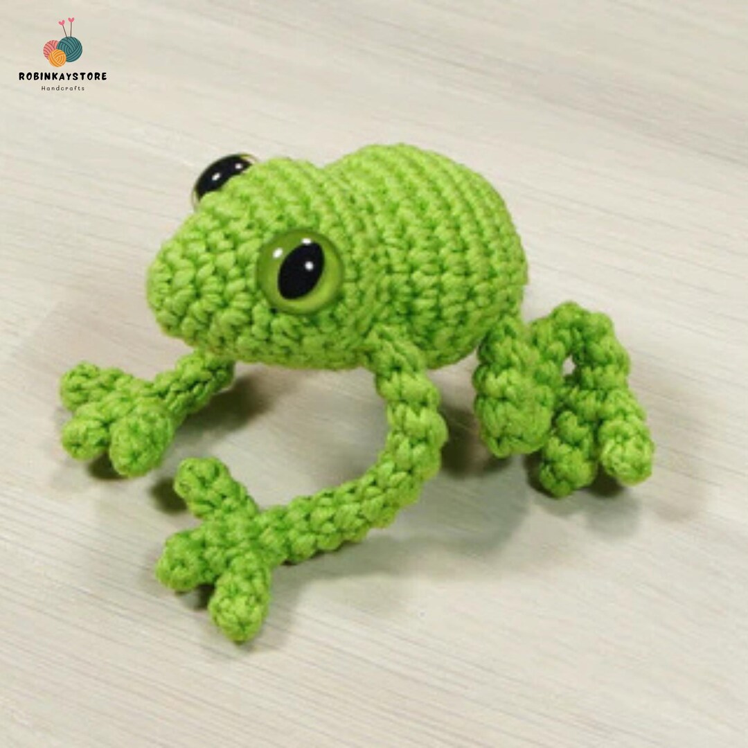 Tree Frog Crochet Pattern PDF, Long Leg Frog Amigurumi, Cute Beginner ...