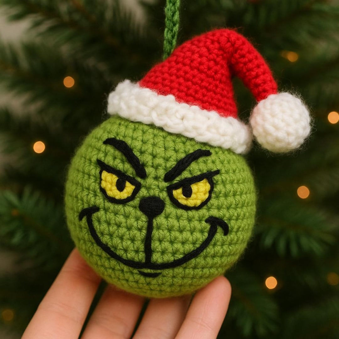 Christmas Ball Crochet PDF Pattern - the Thief Ornament Xmas Tree Decor ...