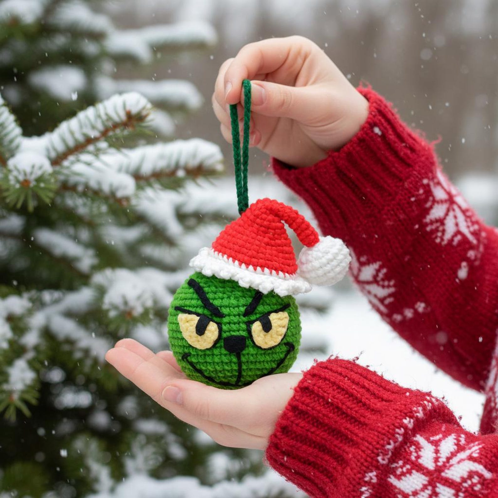 Christmas Ball Crochet PDF Pattern - the Thief Ornament Xmas Tree Decor ...