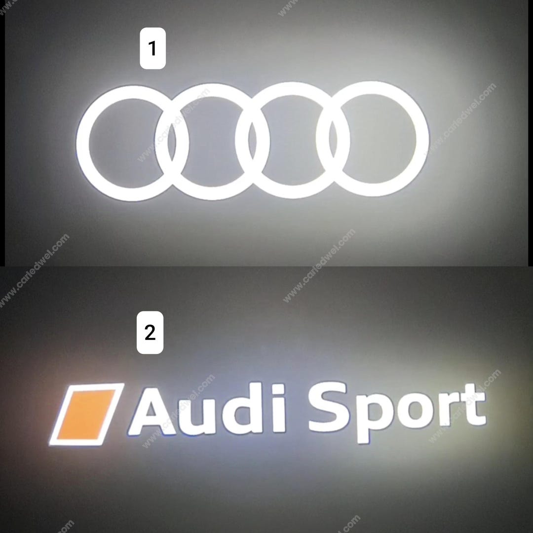 Set of 2 Dynamic Animated Car Door LED Welcome Light Audi Sport BEST ...