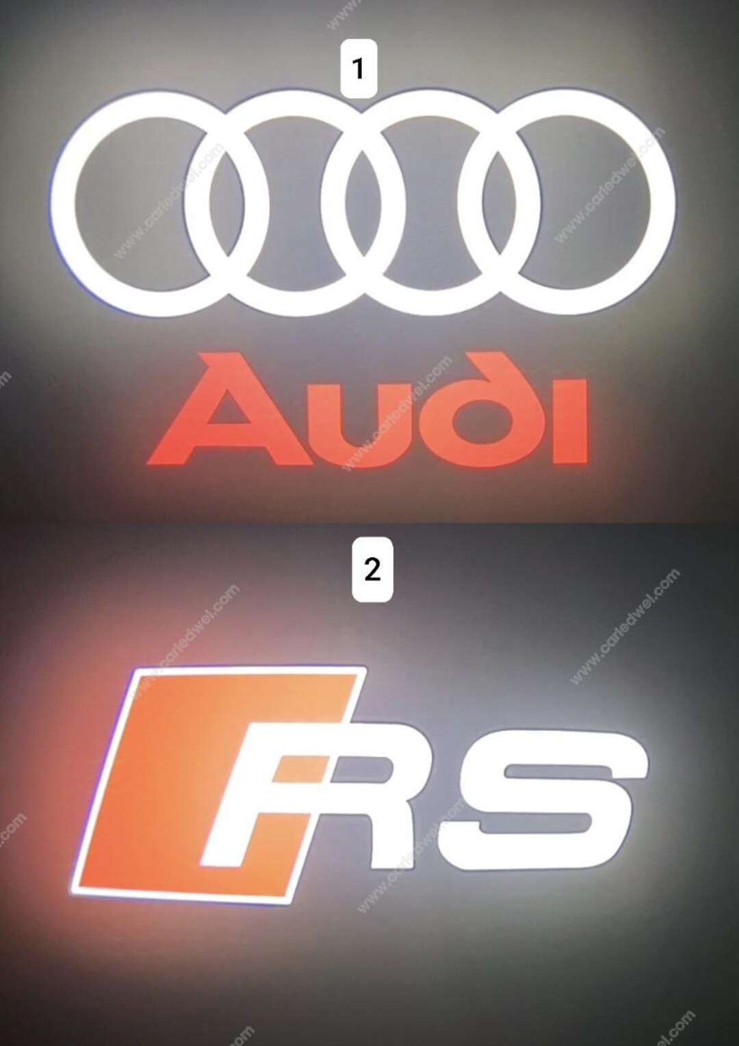 Set of 2 Dynamic Animated Car Door LED Welcome Light Audi RS BEST ...