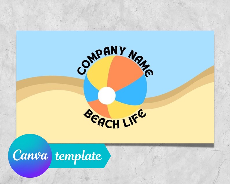 2 Sided Business Card Template - Editable Canva Business Card Design ...