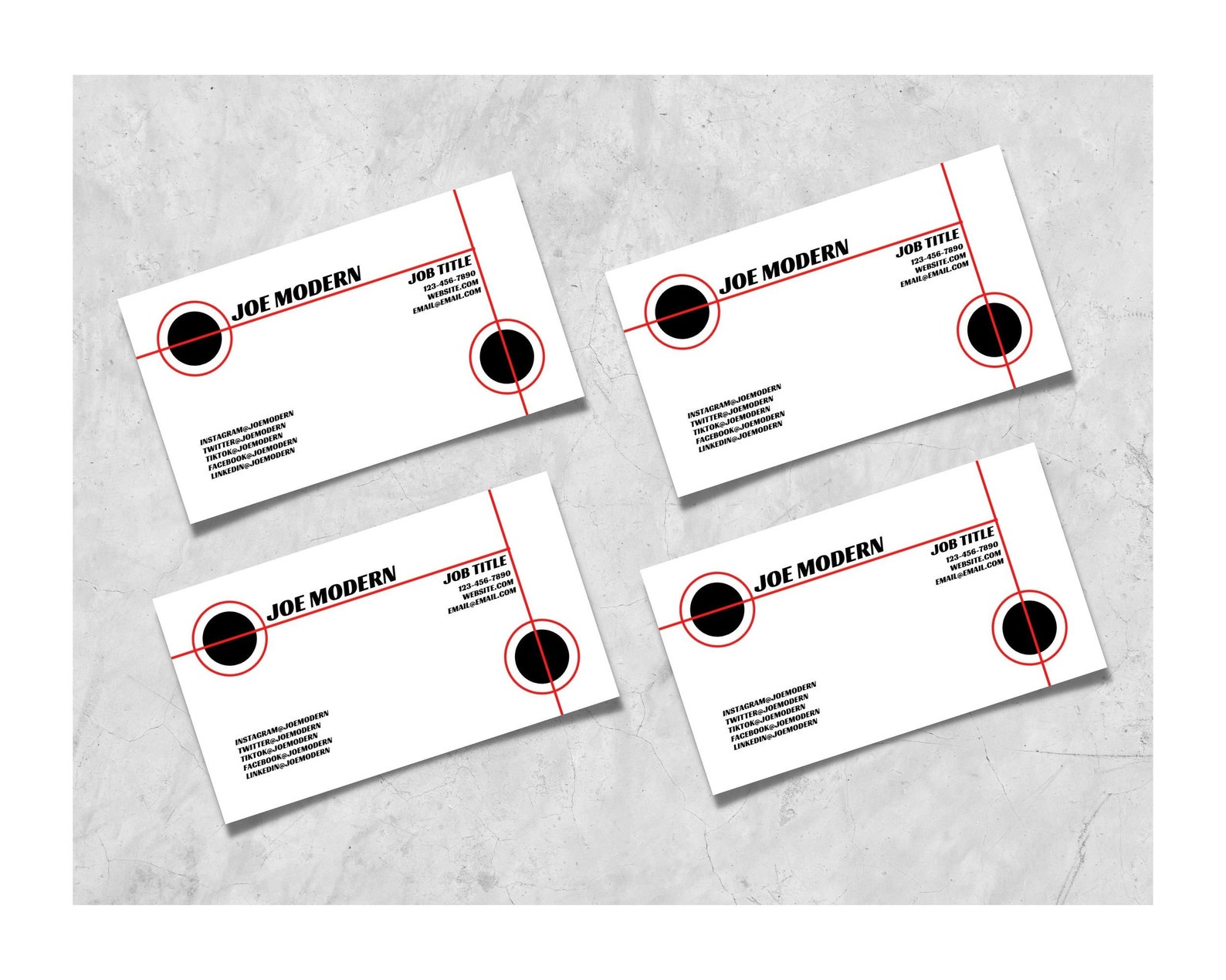 1 Sided Business Card Template - Editable Canva Business Card Design ...