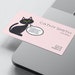 Business Card Template - Editable Canva Business Card Design - Cat ...