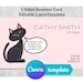 Business Card Template Editable Canva Business Card Design Cat Sitter ...