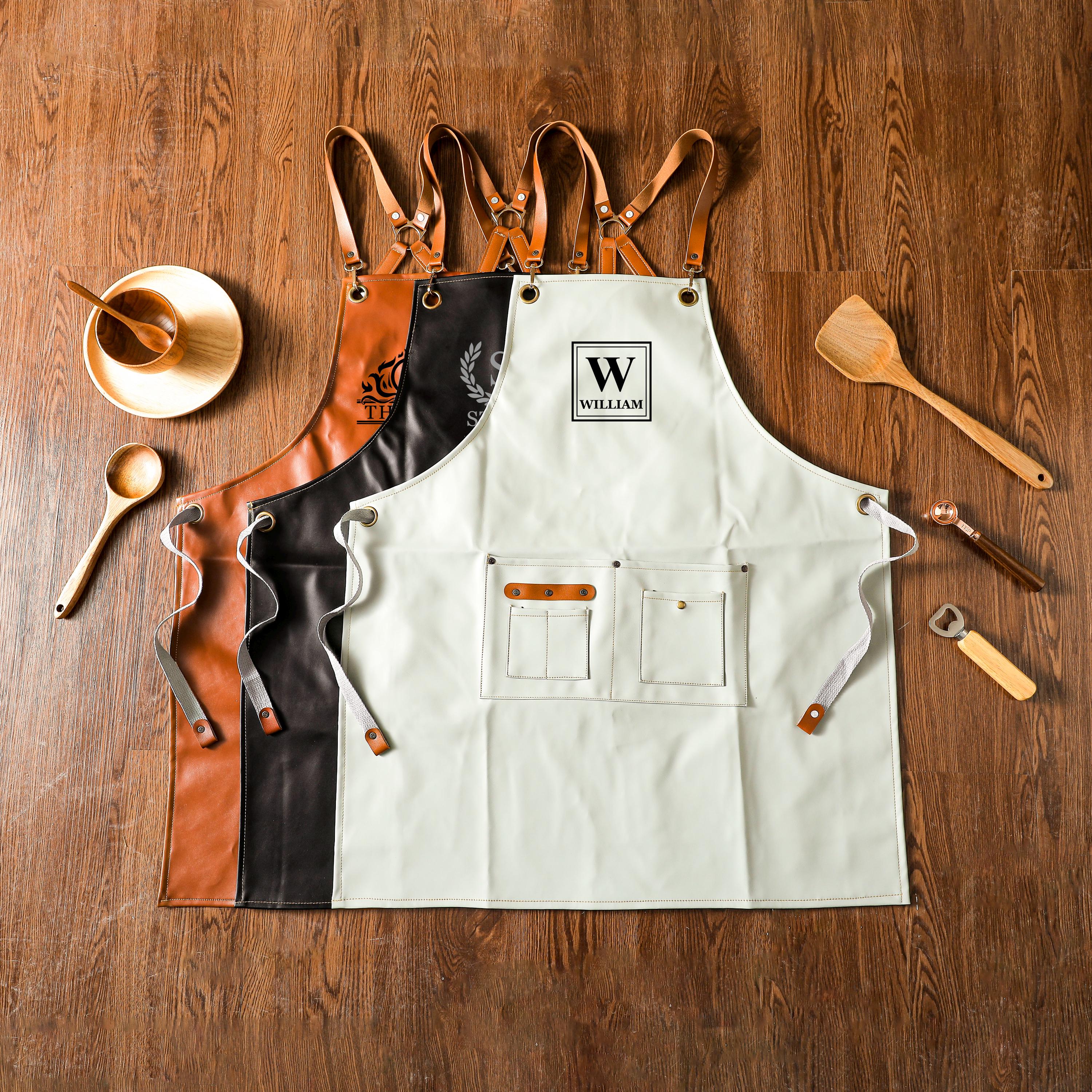 Personalized Leather Apron, Custom Birthday Gift for Him, Bartender's ...