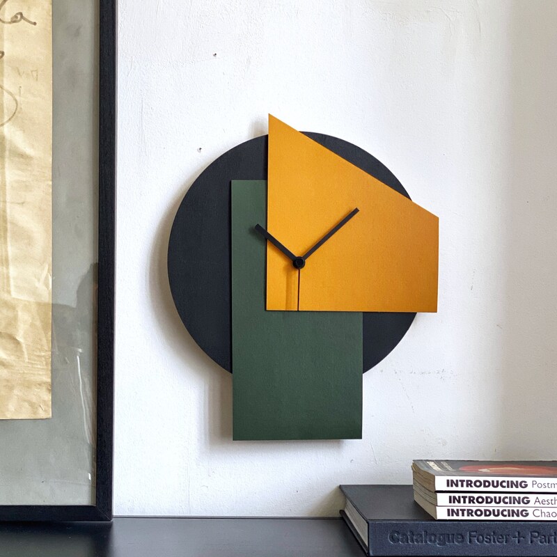 Yellow Wall Clock - Etsy