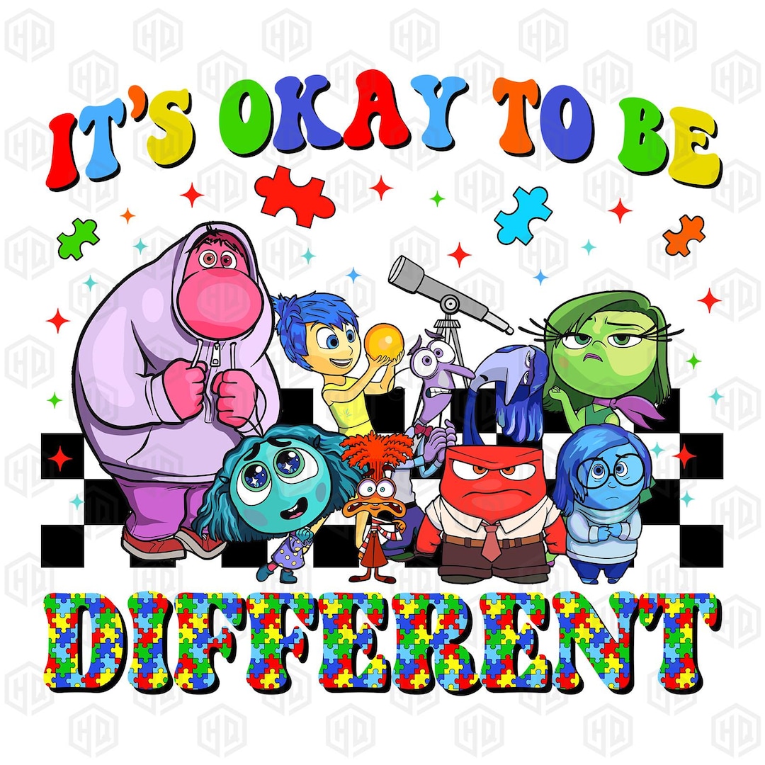 Autism Cartoon Emotions Png, It’s Okay to Be Different Png, Autism ...