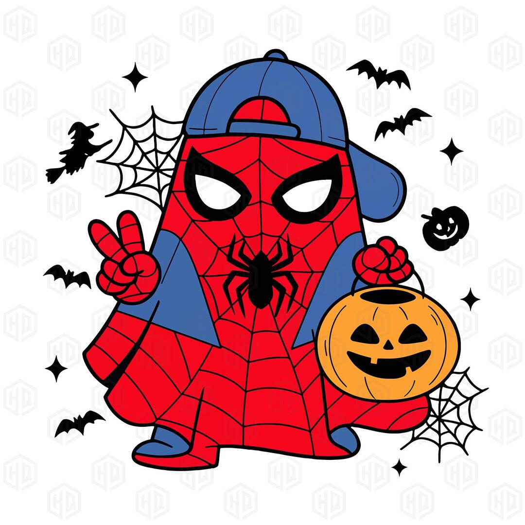 Just A Spooky Superhero Png, Halloween Superhero Png, Halloween Cartoon ...