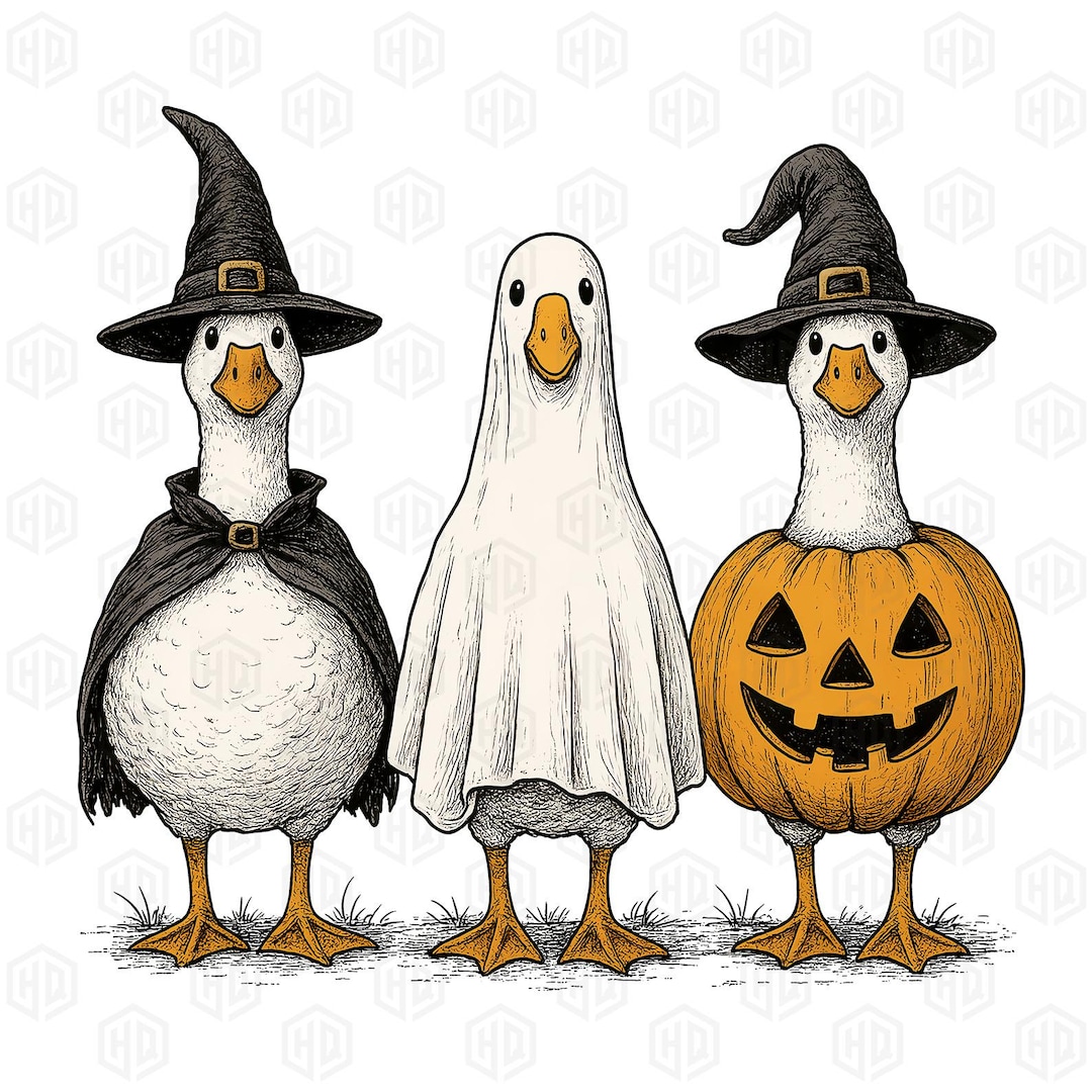 Boo Ghost Goose Png, Halloween Silly Goose Png, Halloween Goose Png ...