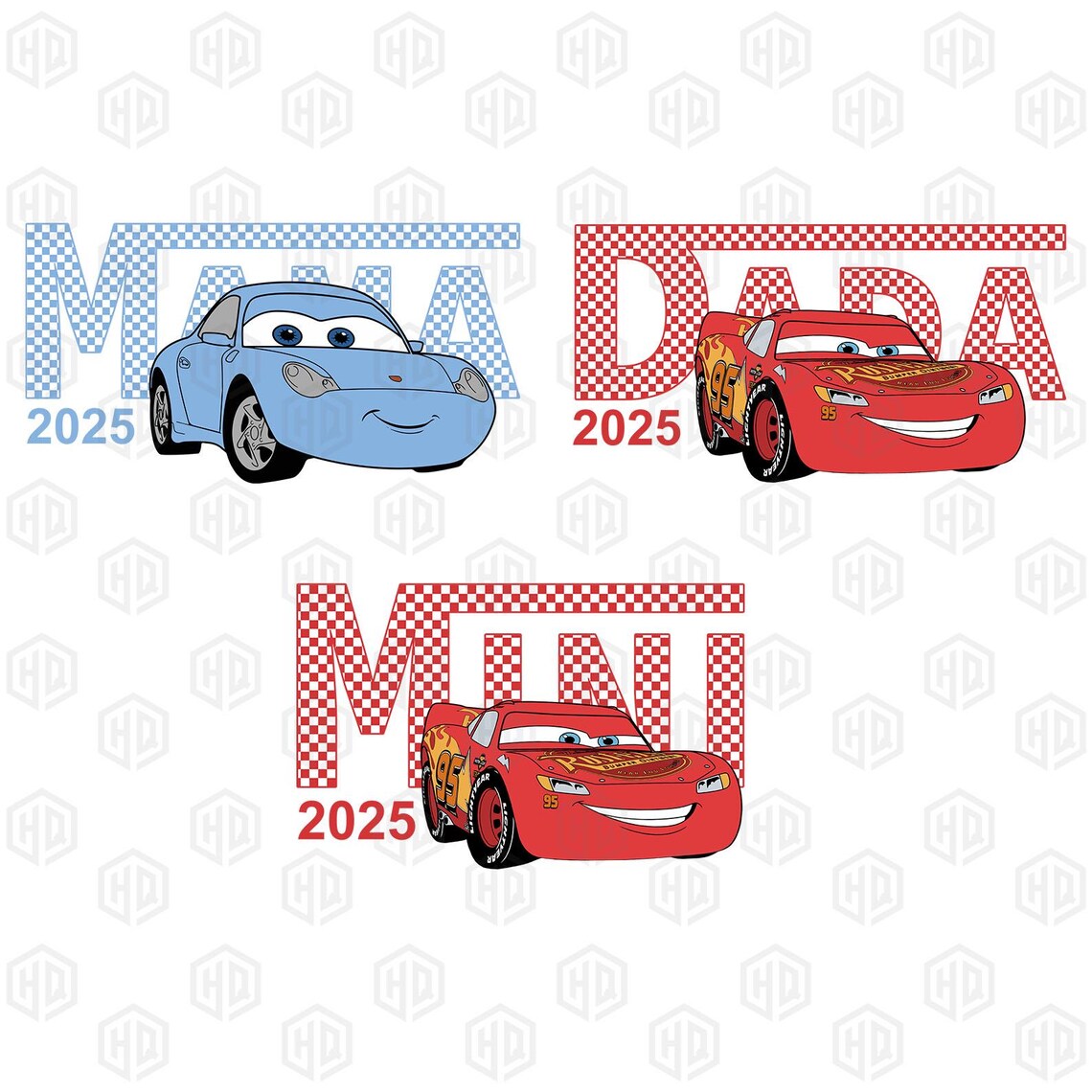 Mama Dada Mini Cartoon Car Png, Mama and Dada Png, Car Dad Png, Cartoon ...