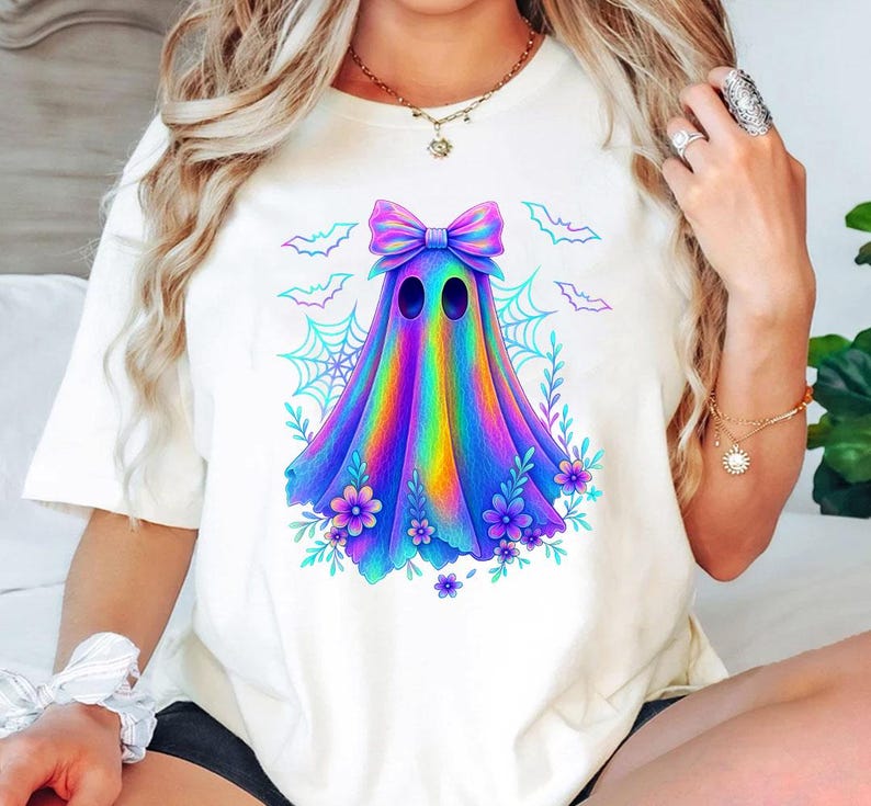 Gothic Lace Ghost Png, Preppy Floral Spooky Png, Iridescent Ghost Png ...