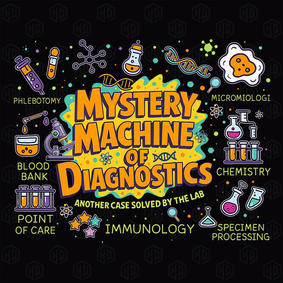 Funny Lab Week Png, Mystery Machine Png, Mystery Machine of Diagnostics ...