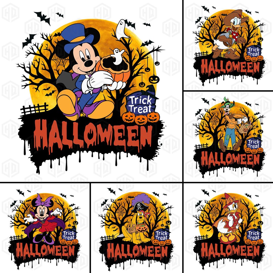 Halloween Mouse and Friends Png, Halloween Mouse Png, Halloween Cartoon ...