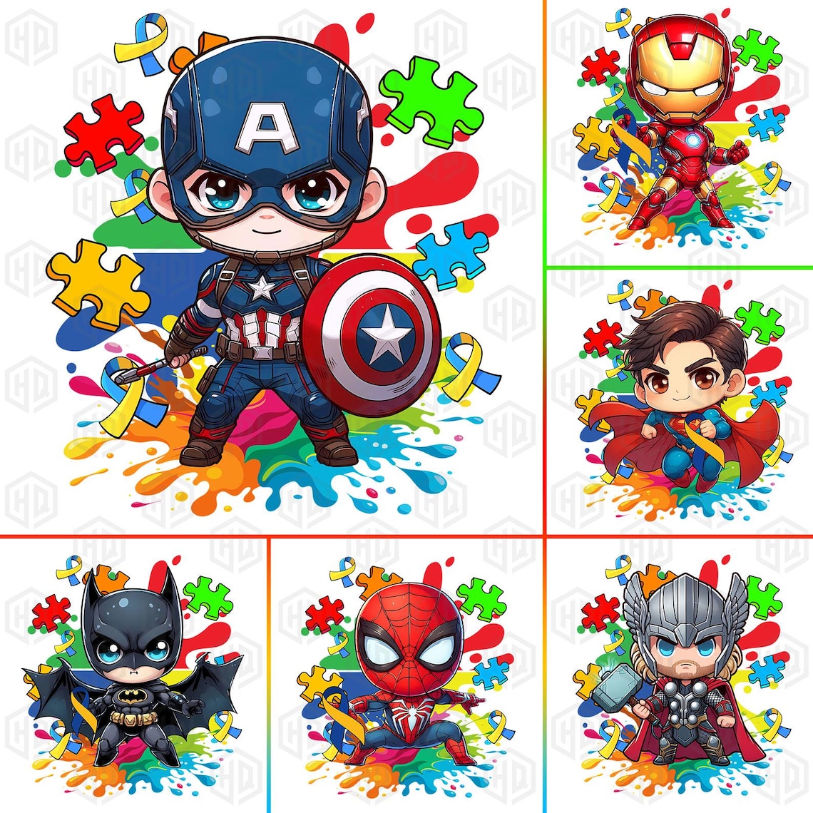 Superhero Autism Cartoon Png, It’s Okay to Be Different Png, Autism ...