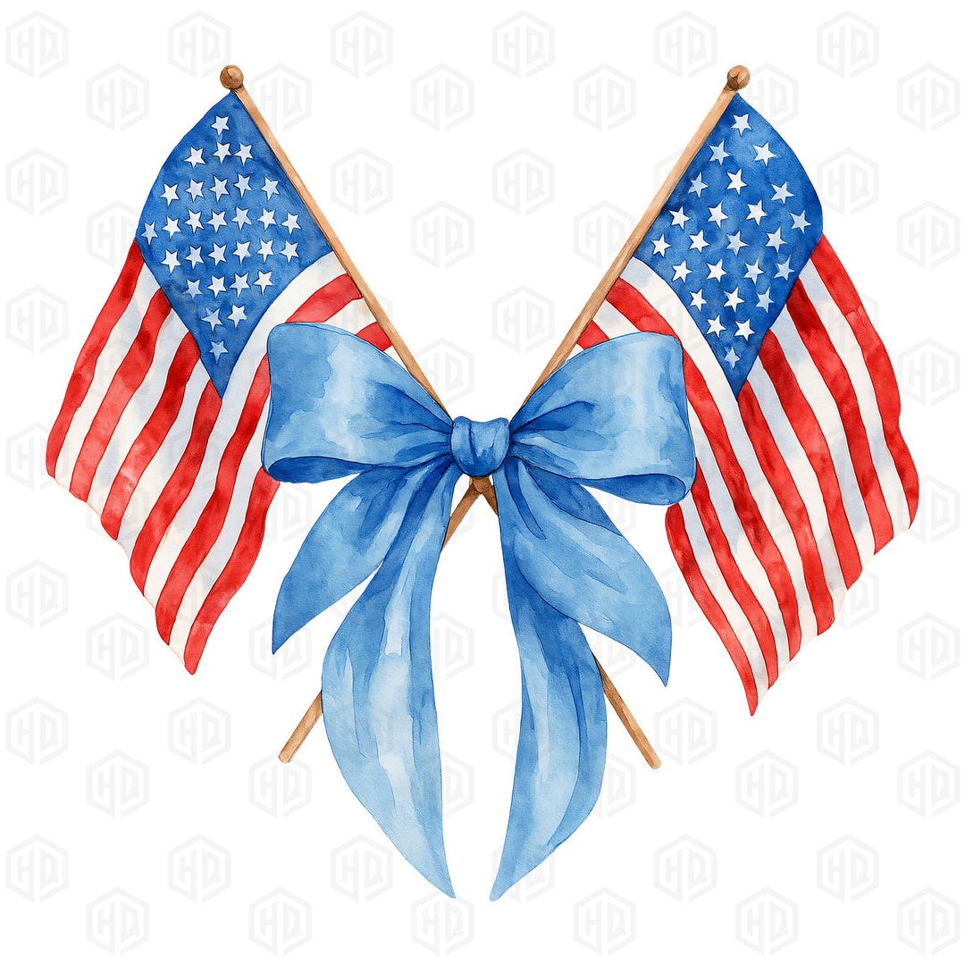 America Coquette Png, Usa Coquette Bow Png, 4th of July Bow Png ...