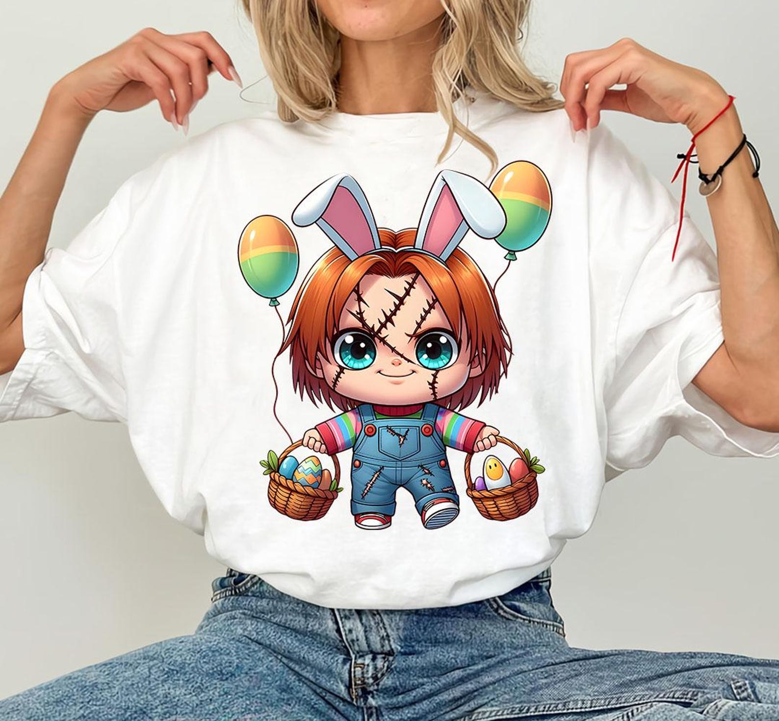 Chibi Horror Killers Easter Png, Horror Easter Png, Happy Easter Day ...