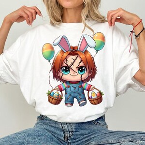 Chibi Horror Killers Easter Png, Horror Easter Png, Happy Easter Day ...