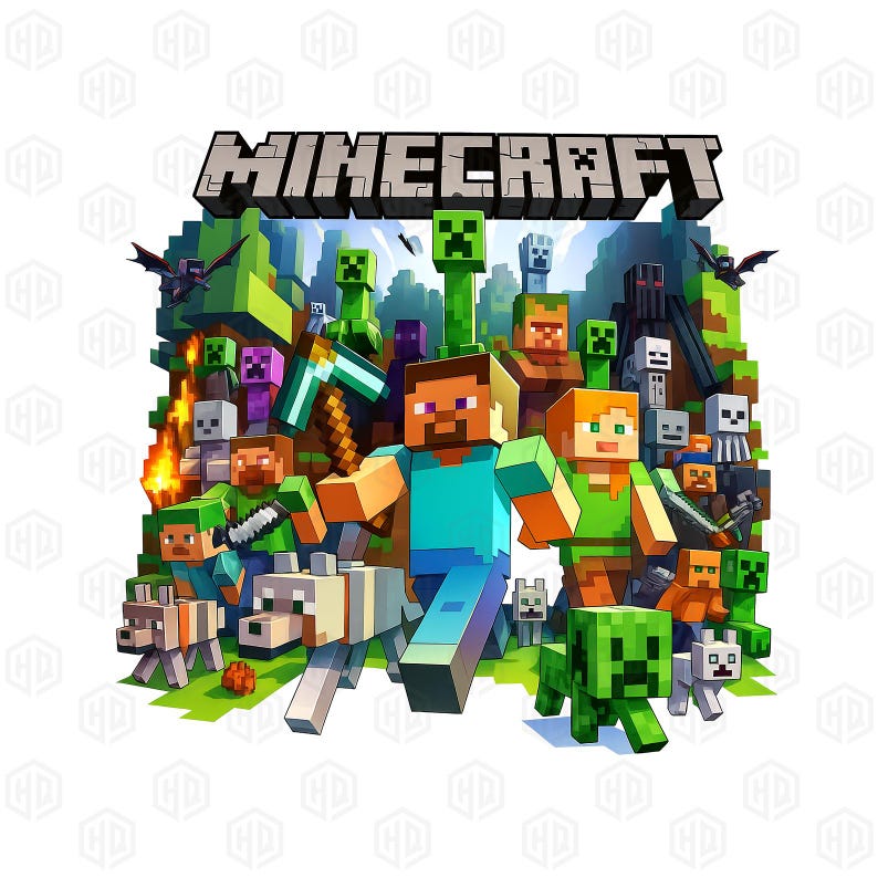 Game Movie Png, Game Character Png, Gaming Design Png, Block Character ...