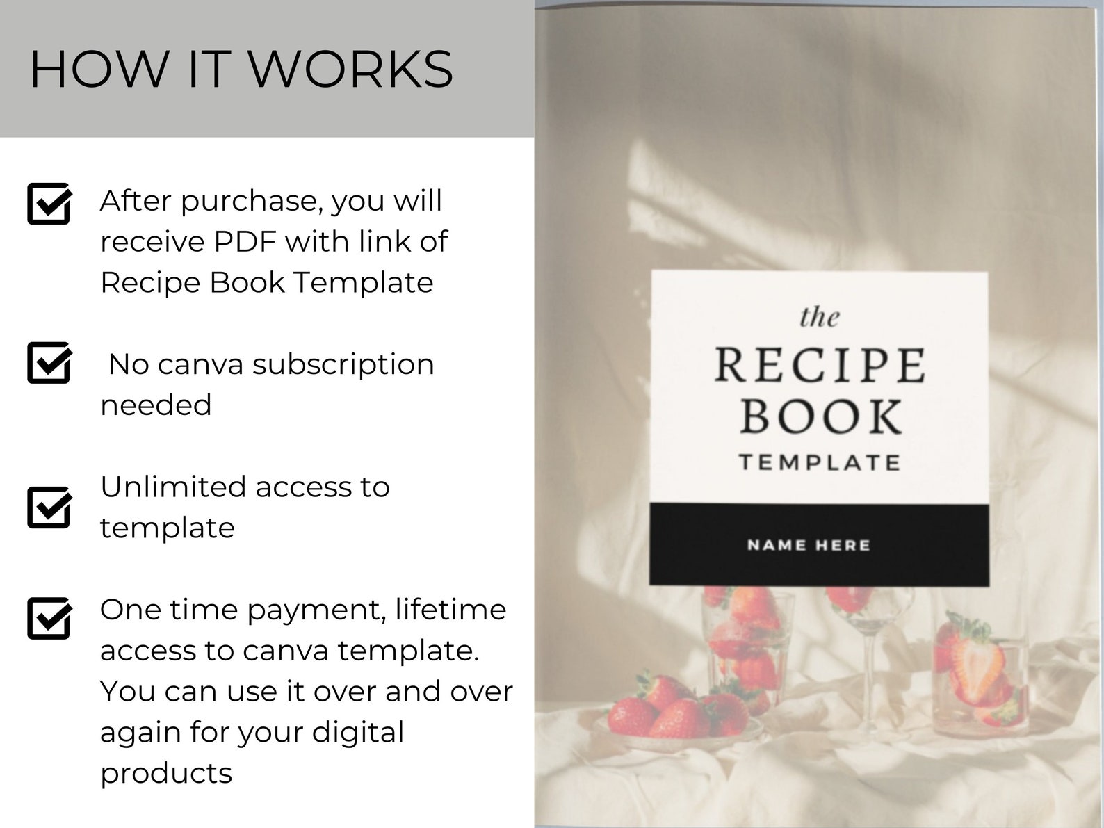 Recipe Book Template Recipe Books Digital Recipe Book Cook Book ...