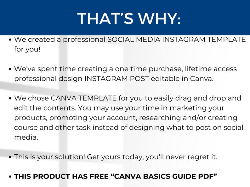 Instagram Post Template Canva Instagram Template IG Templates Social ...