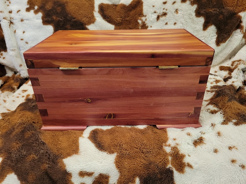 Handmade Cedar Jewelry Box, Velvet Lined Jewelry Box, Wooden Box, Cedar ...