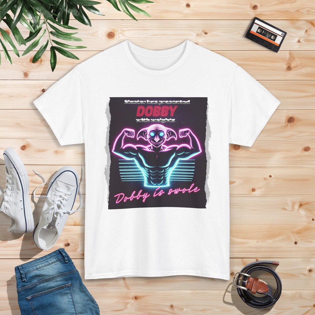 Dobby Swole Wizard T-shirt Harry Gym Workout Shirt 80s Neon Retro ...