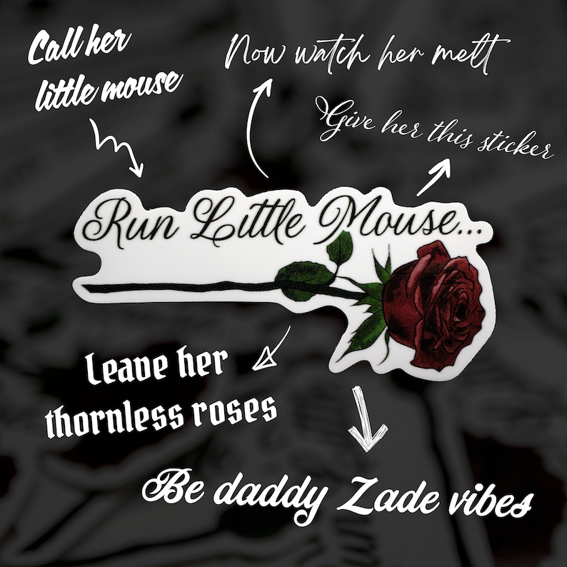 Run Little Mouse Sticker - Etsy