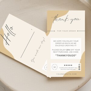 Printable Thank You for Your Purchase Card for Small Business Solution ...