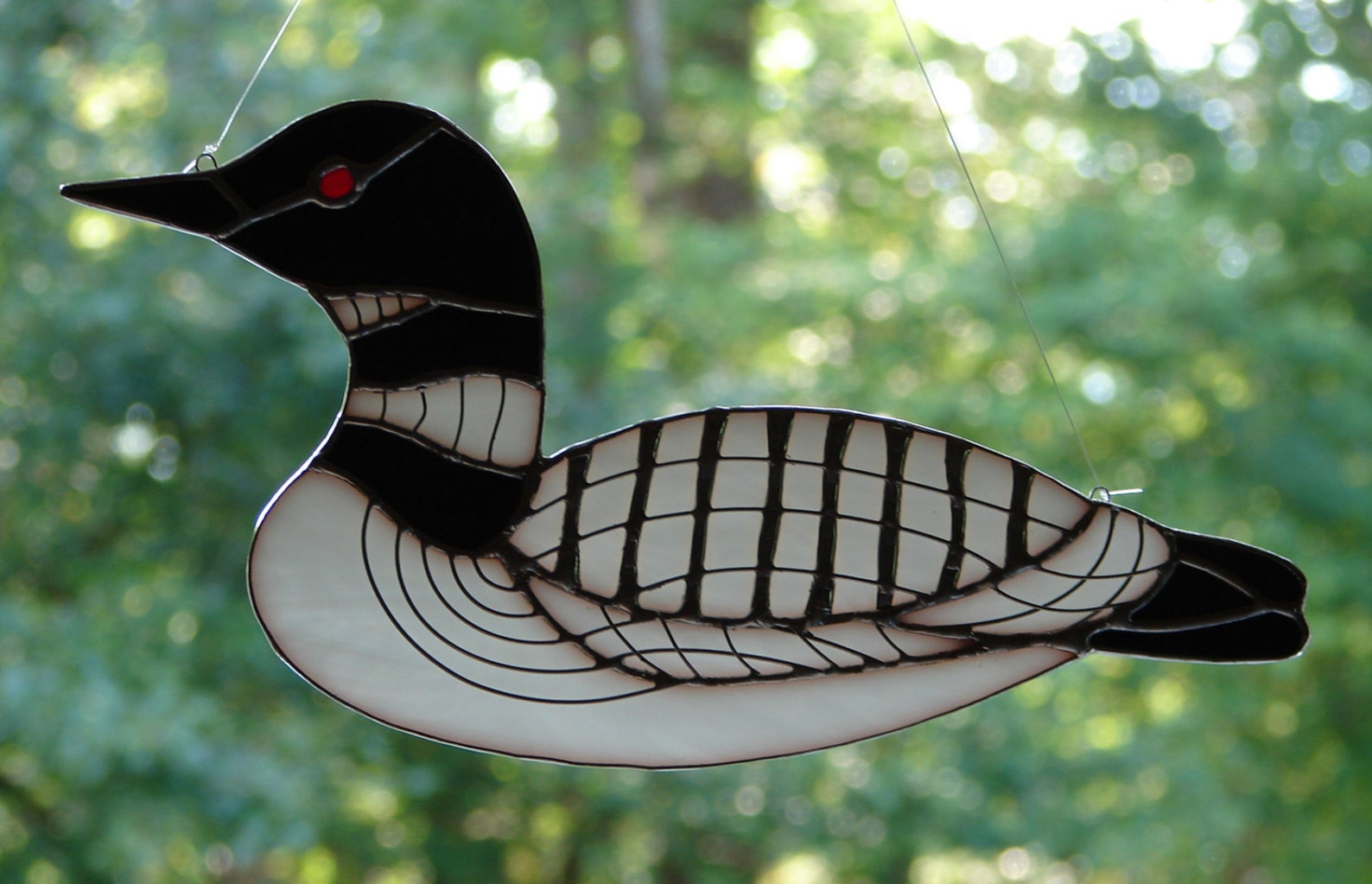 Stained Glass Adirondack Loon Sun Catcher | Etsy