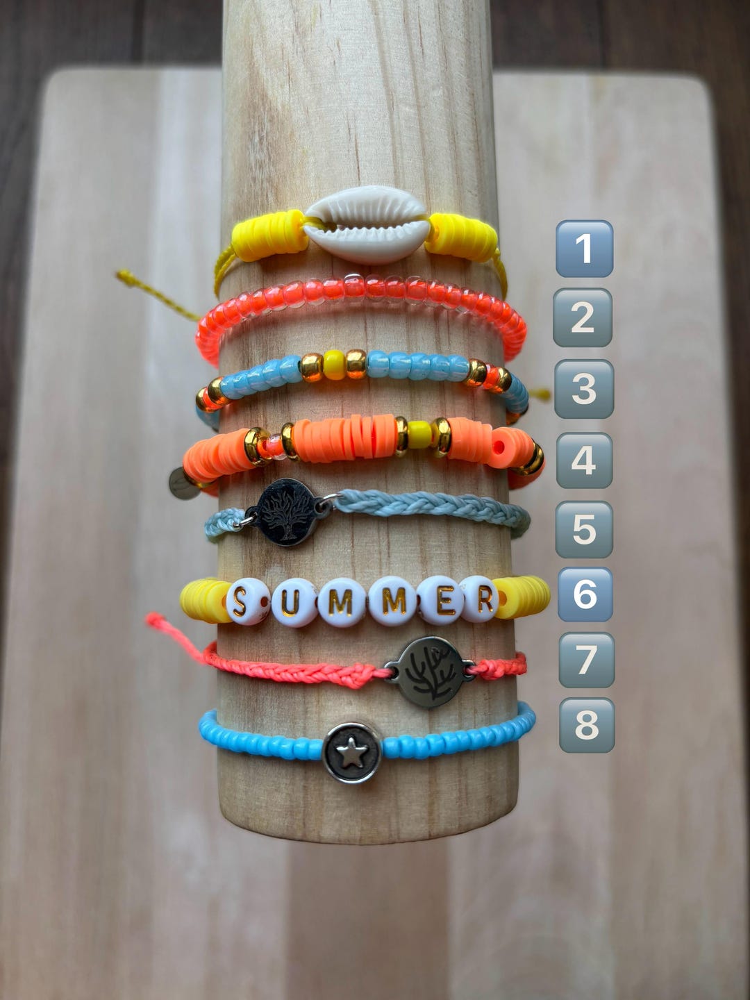 Colorful Friendship Bracelets | Linhasita Wax Cord & (heisha) Beads ...