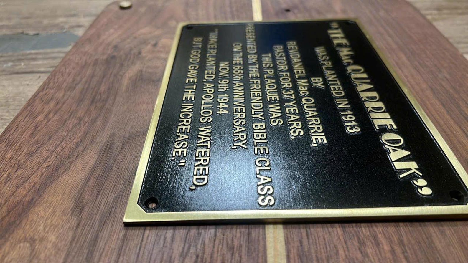 Custom Brass Plates - Personalized Plaques - Custom Designs - Custom ...