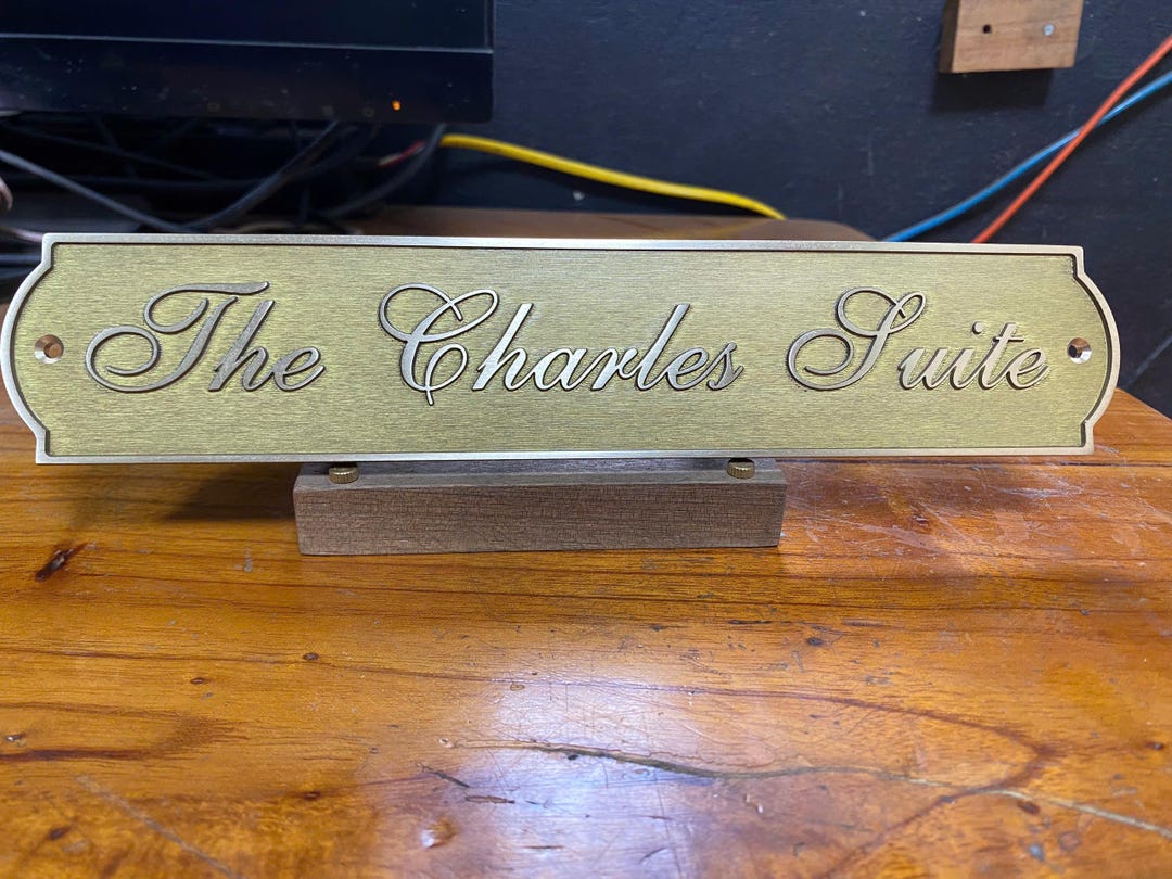 Custom Brass Door Signs & Plaques - Any Language Plaques - Customized ...