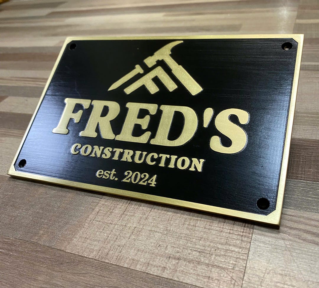 Custom Brass Plates - Personalized Plaques - Custom Designs - Custom ...