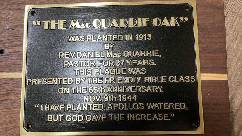 Custom Brass Plates - Personalized Plaques - Custom Designs - Custom ...