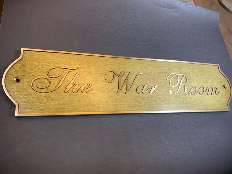 Custom Brass Door Signs & Plaques - Any Language Plaques - Customized ...
