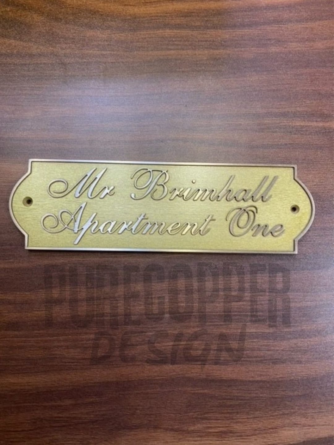 Custom Brass Door Sign – Personalized Name Plaque, Any Language - Etsy