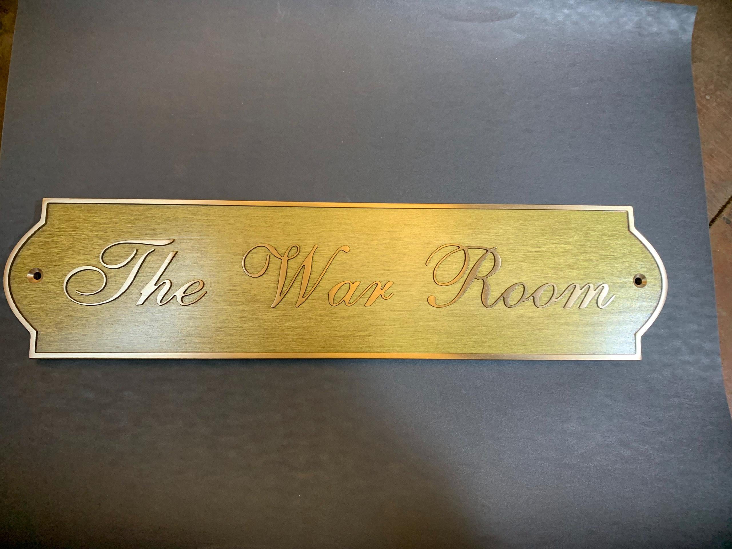 Custom Brass Door Signs & Plaques Any Language Plaques Customized Size Plaques Custom Name Signs ...