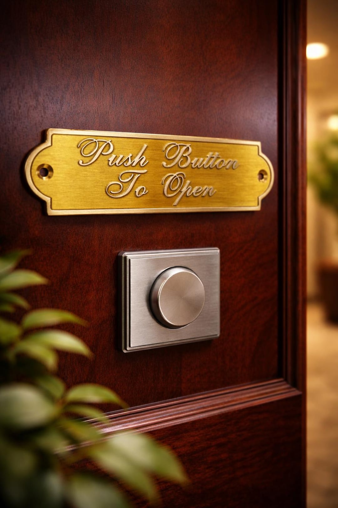Custom Solid Brass Door Signs & Plaques – Personalized Text, Any ...