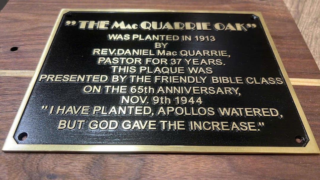 Custom Brass Plates - Personalized Plaques - Custom Designs - Custom ...